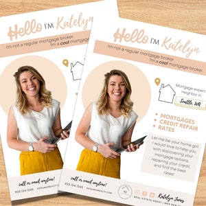 Mortgage Broker Flyer Loan Officer Flyer Mortgage Broker Marketing Loan ...