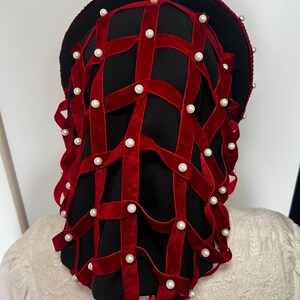 Elizabethan Tudor French Hood and Snood Veil, Tudor Head Dress ...