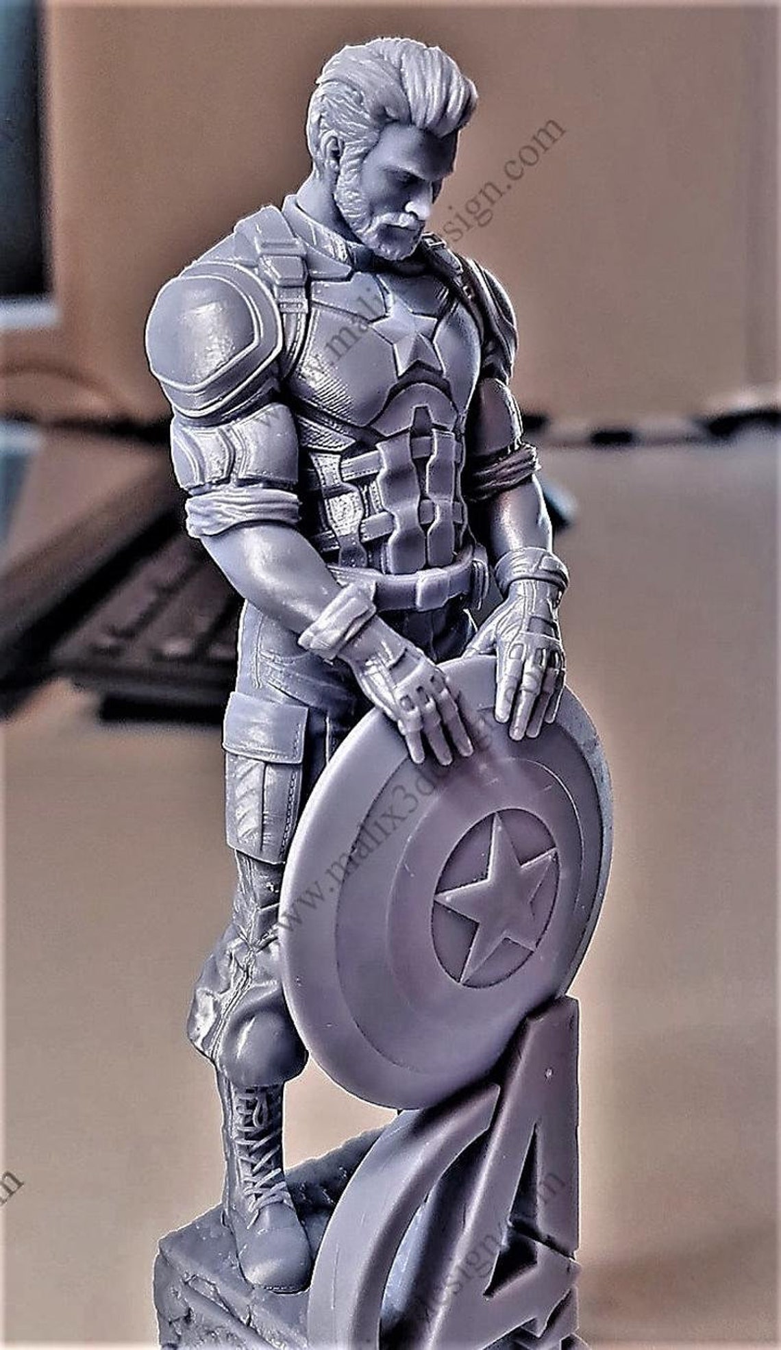 Captain America 3D STL Digital Figure File Format 3D Printer | Etsy