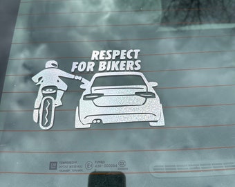 Respect for Bikers Sticker Vinyl Decal Bumper Sticker Jcreatenz - Etsy
