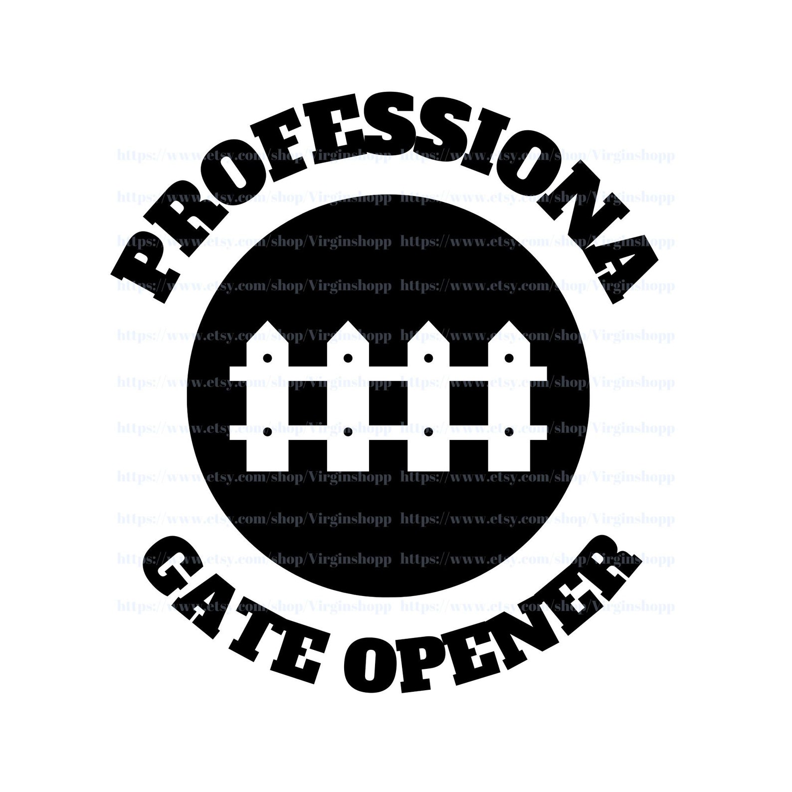 Professional Gate Opener SVG | Etsy