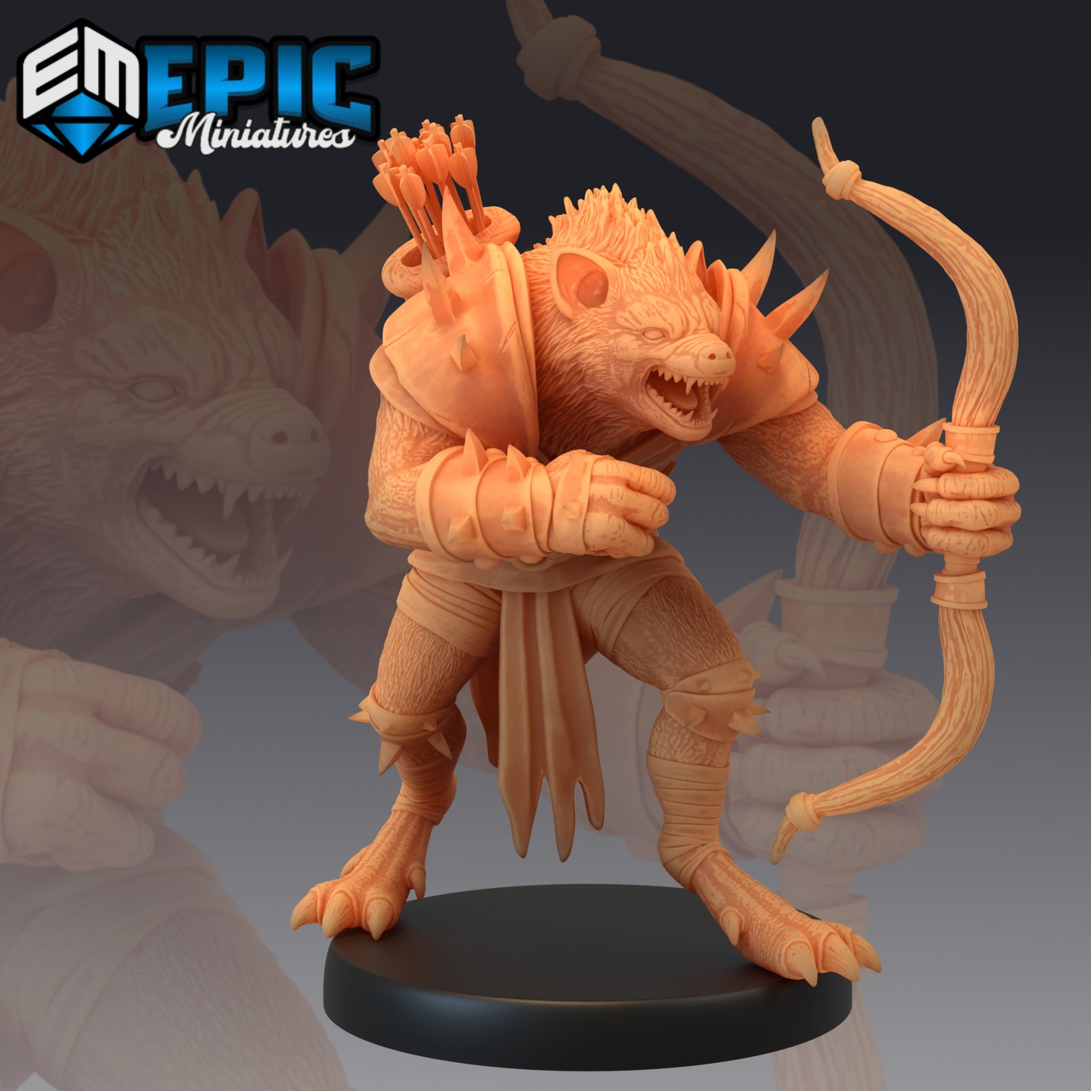 Gnoll Miniature Set Gnoll Swordmacearcher Dandd Etsy