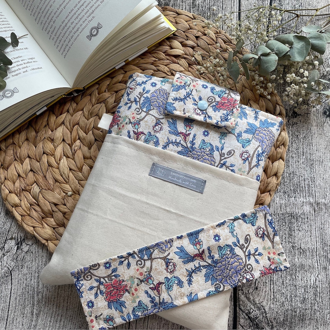 Set Book Cover Fabric Book Cover With Canvas Book Bag Padded Book Bag ...