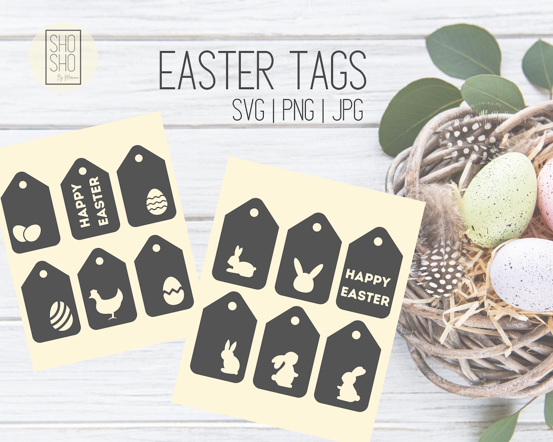Easter Tags SVG | Easter SVG | Easter Cut Files | Easter Svg Files for ...