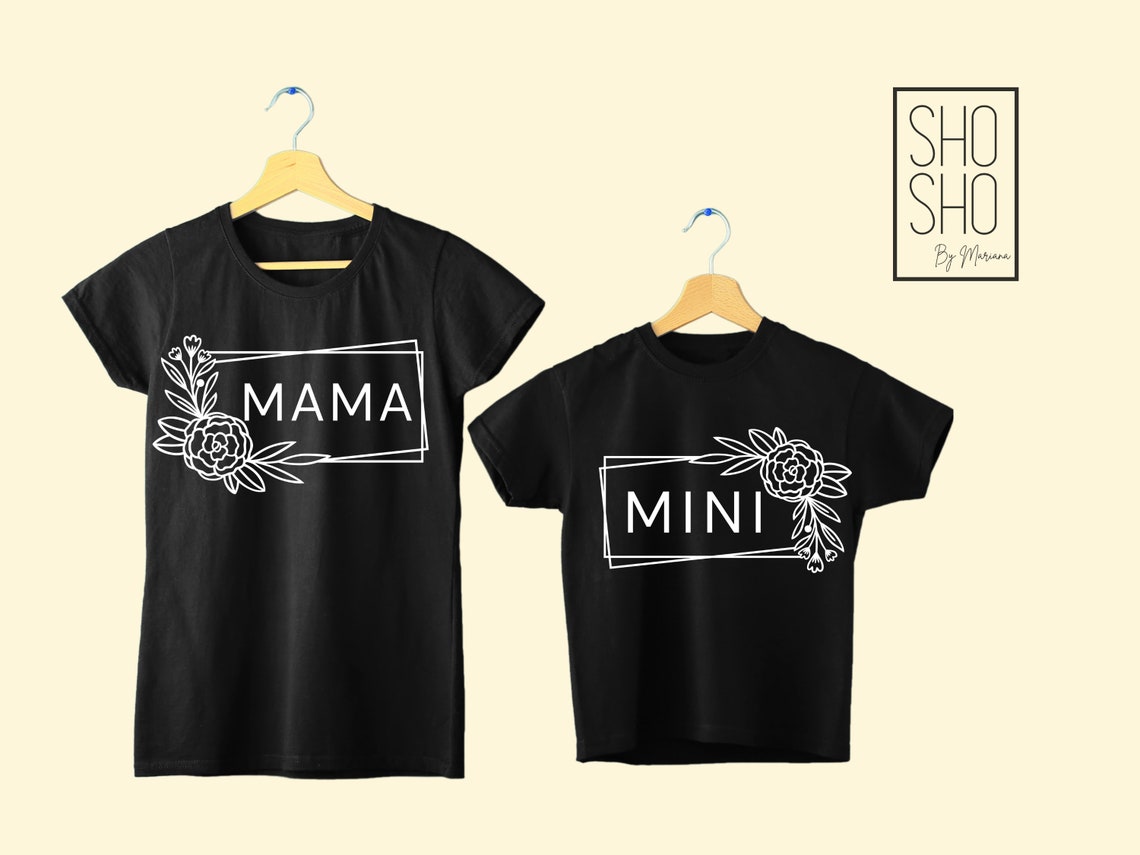 Mama and Mini SVG Mother and Daughter SVG Mommy and Me - Etsy