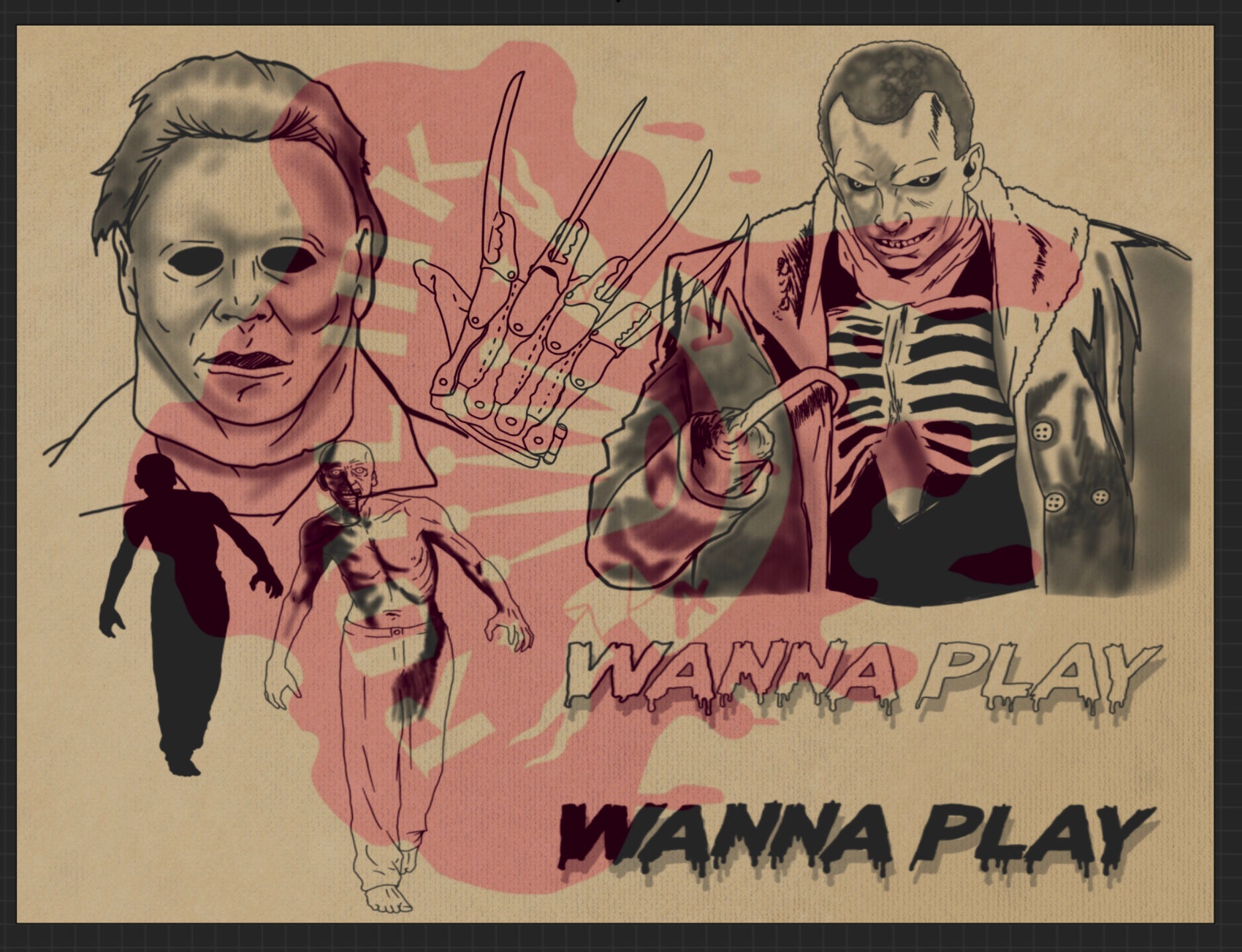 Horror NEW procreate Brush Set - Etsy