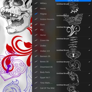NEW” Filigree Procreate Brush Set! iPad iPhone - Etsy