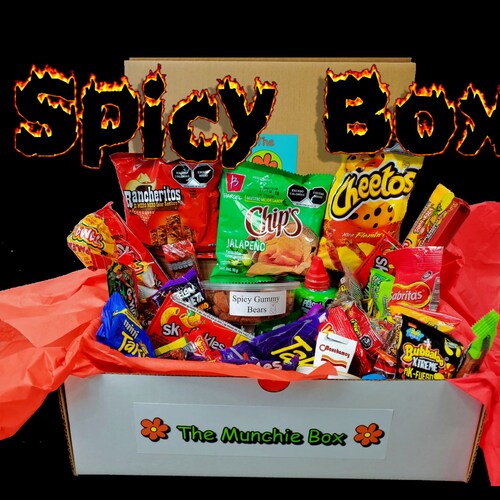 Hot and Spicy Snack Box Flaming Hot Snack Box Hot Snacks | Etsy