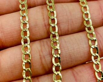 Mens Solid Gold Chain - Etsy
