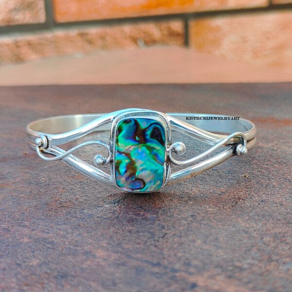 Abalone Bangle - Etsy