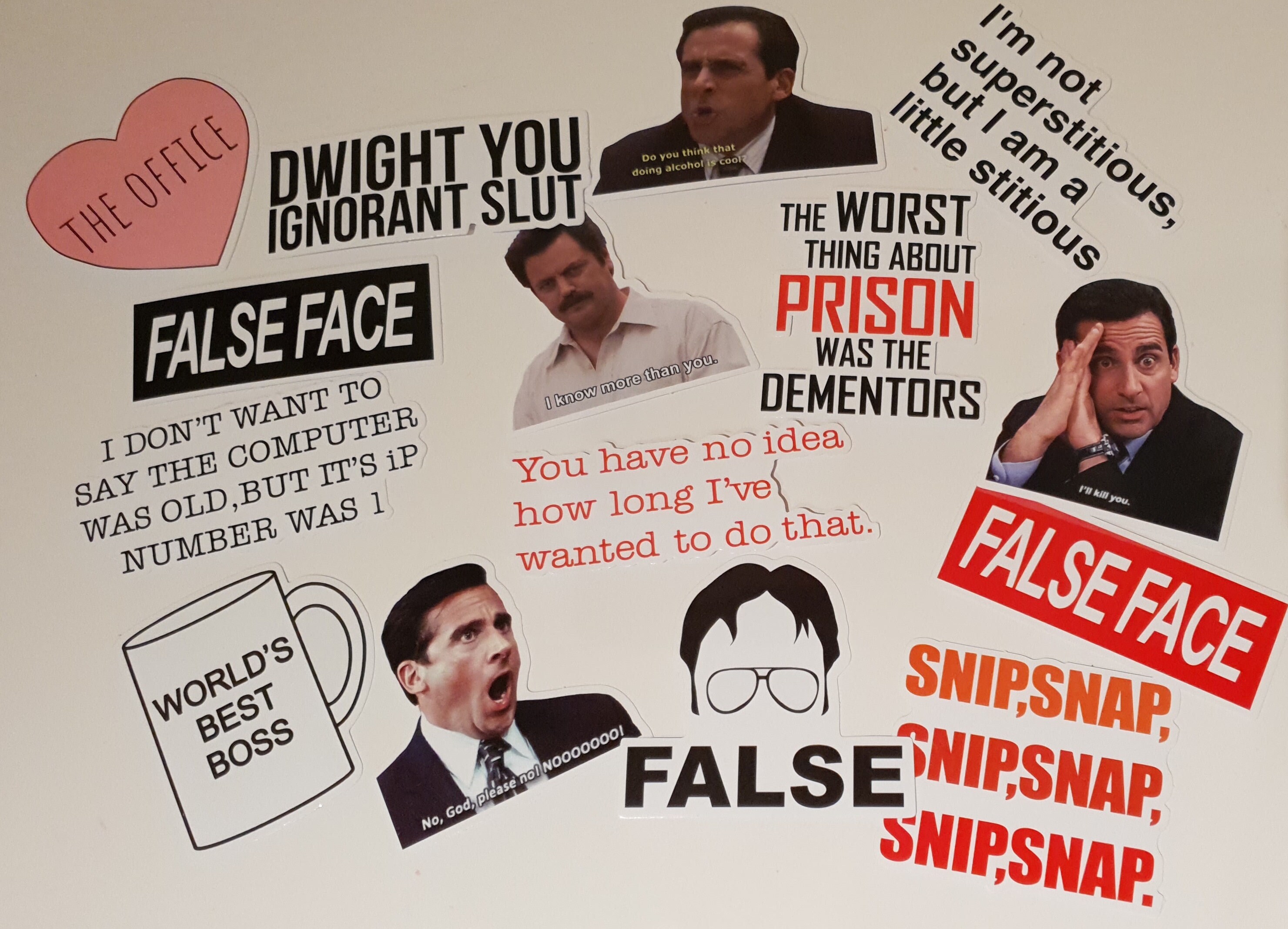 The Office Stickers Waterproof Stickers Sitcom Stickers - Etsy