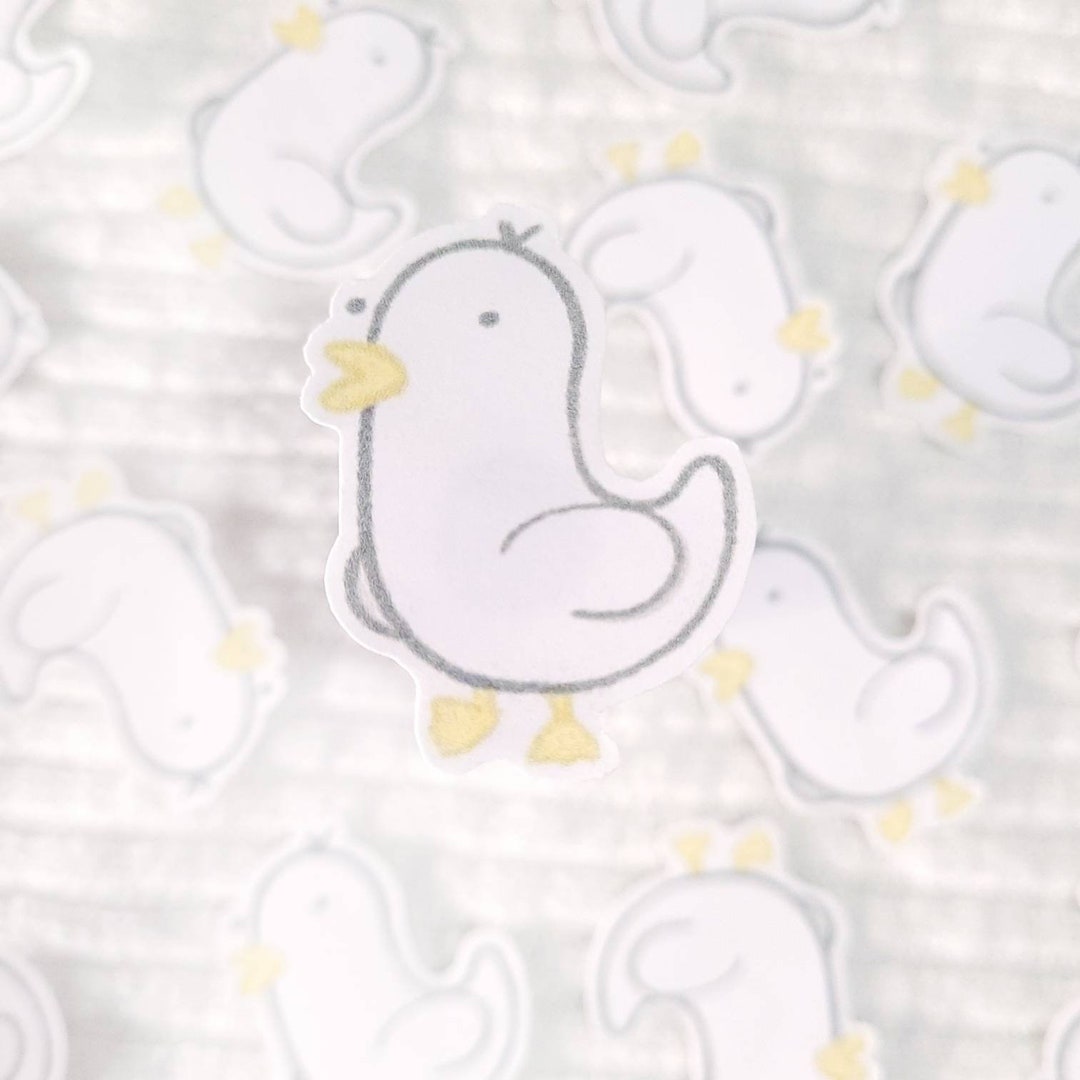 Derpy Duck Sticker Flake - Etsy