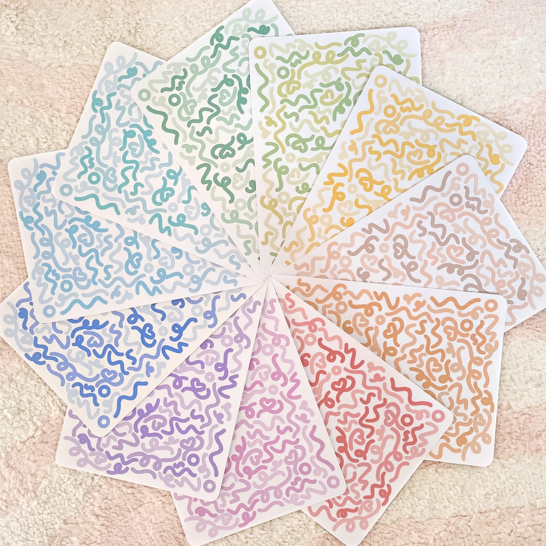 Mega Deco Sticker Sheet (11 Color Options!) - Etsy