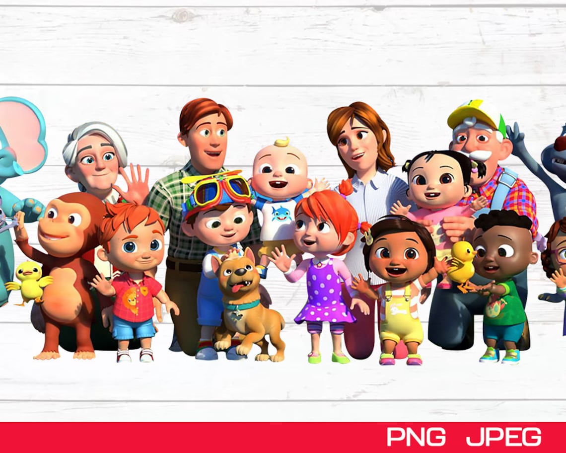 Cocomelon Family Logo PNG Cocomelon Kids PNG File Cocomelon | Etsy