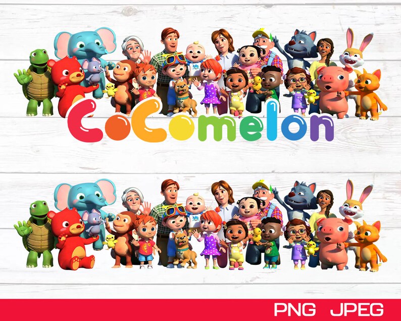 Cocomelon Family Logo PNG Cocomelon Kids PNG File Cocomelon | Etsy