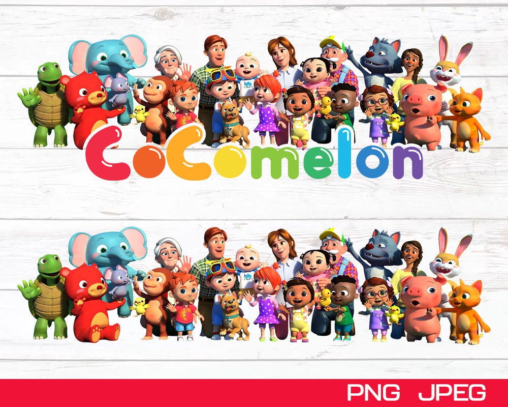 Cocomelon Family Logo PNG Cocomelon Kids PNG File Cocomelon | Etsy
