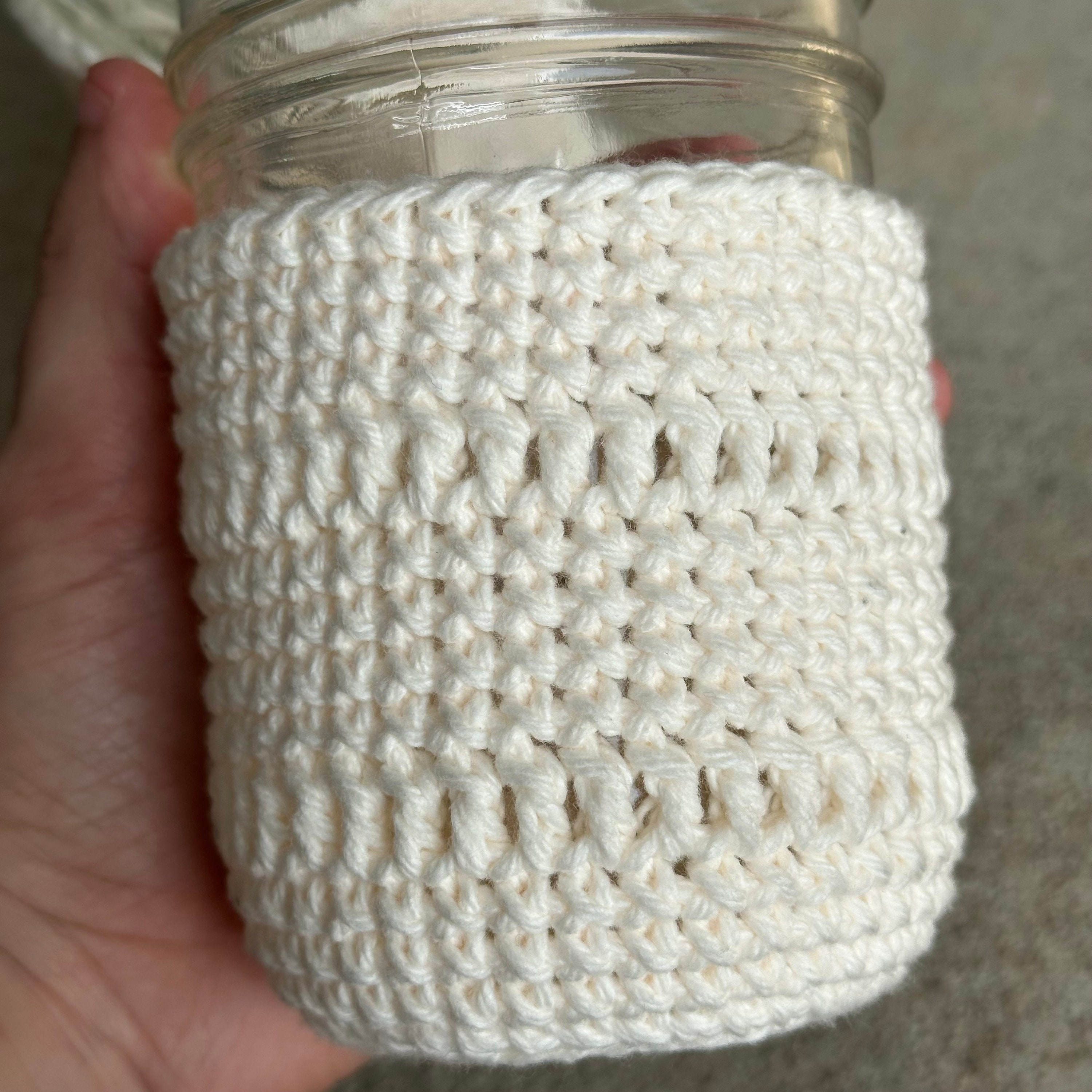 Mason Jar Cozy Crochet Pattern - Etsy