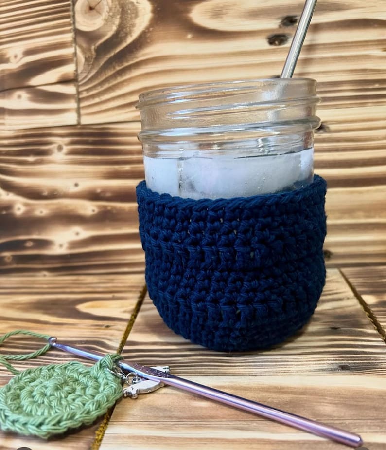 Mason Jar Cozy Crochet Pattern - Etsy