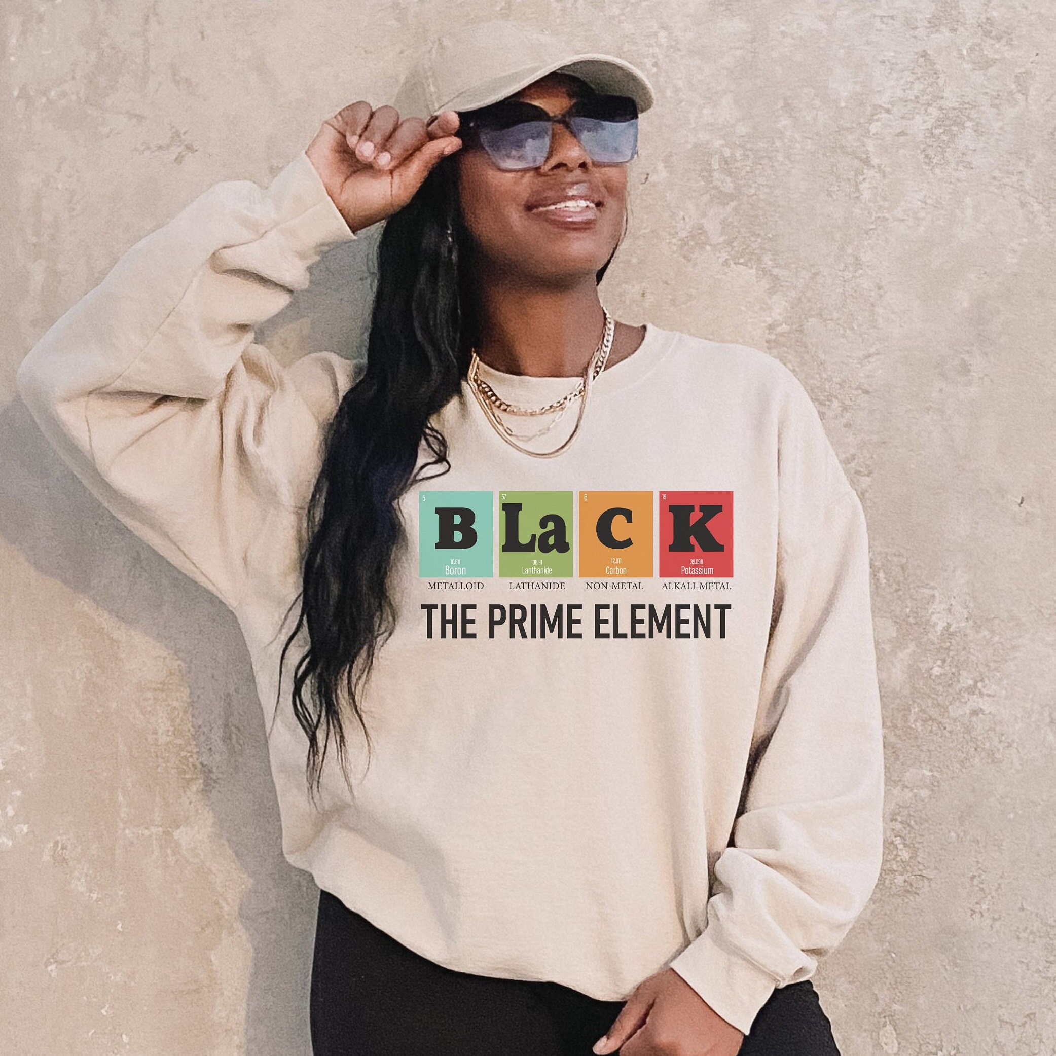 Black the Prime Element Sweatshirt,black History Hoodie,black History Sweatshirt,proud Black ...