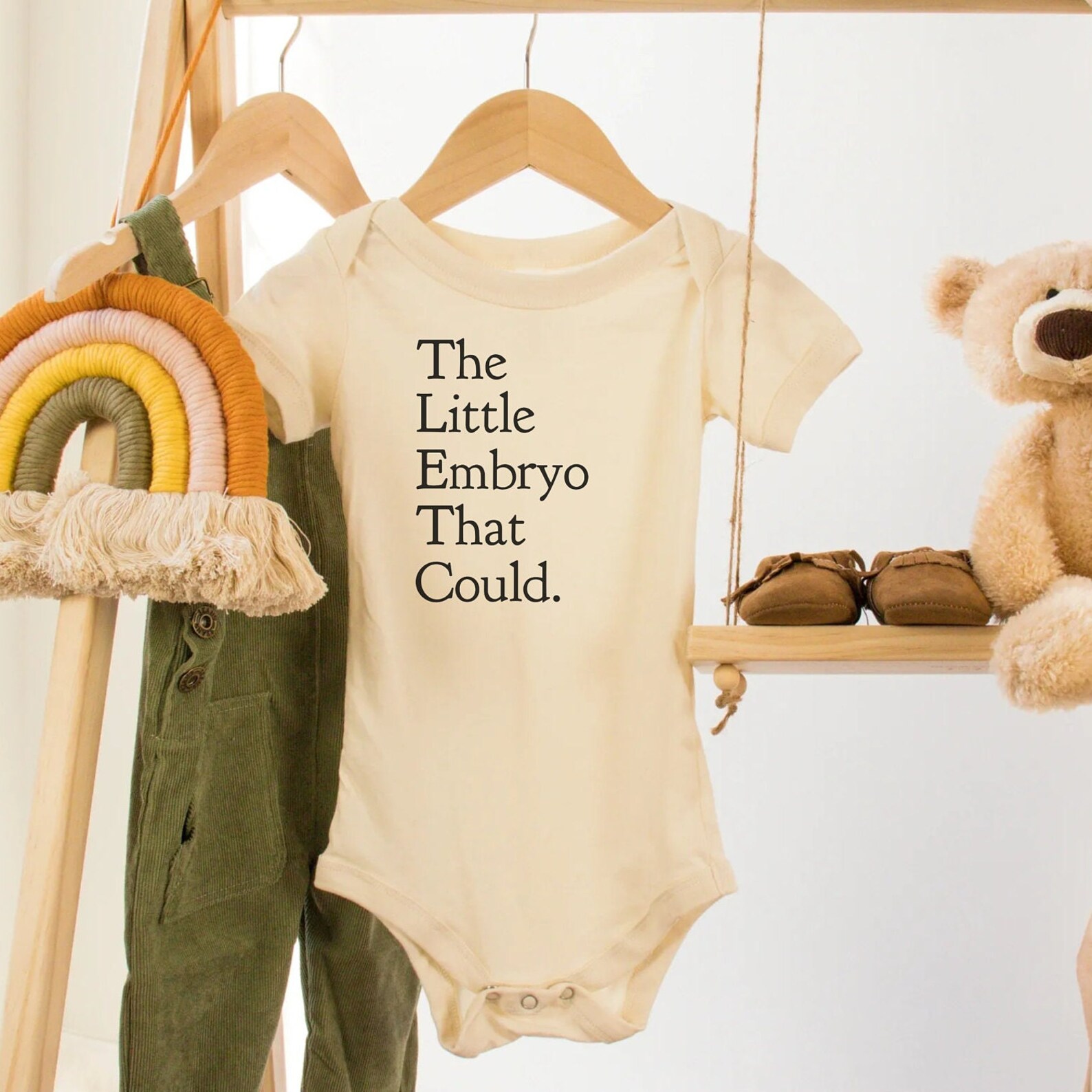 IVF Baby Bodysuit,the Little Embryo That Could Baby Bodysuit,natural ...