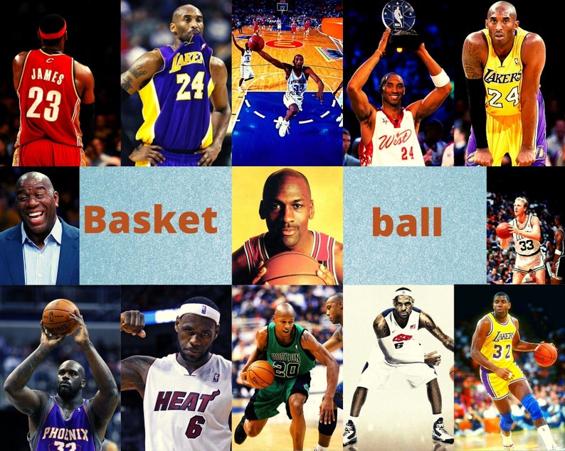 Basketball Legends People Made Basketball Popular. This - Etsy