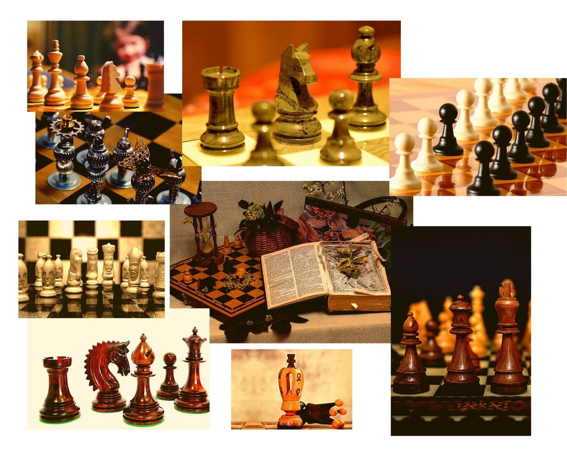 Wall Collage Kit Chess Game of Chess Stylish Wall Decor | Etsy