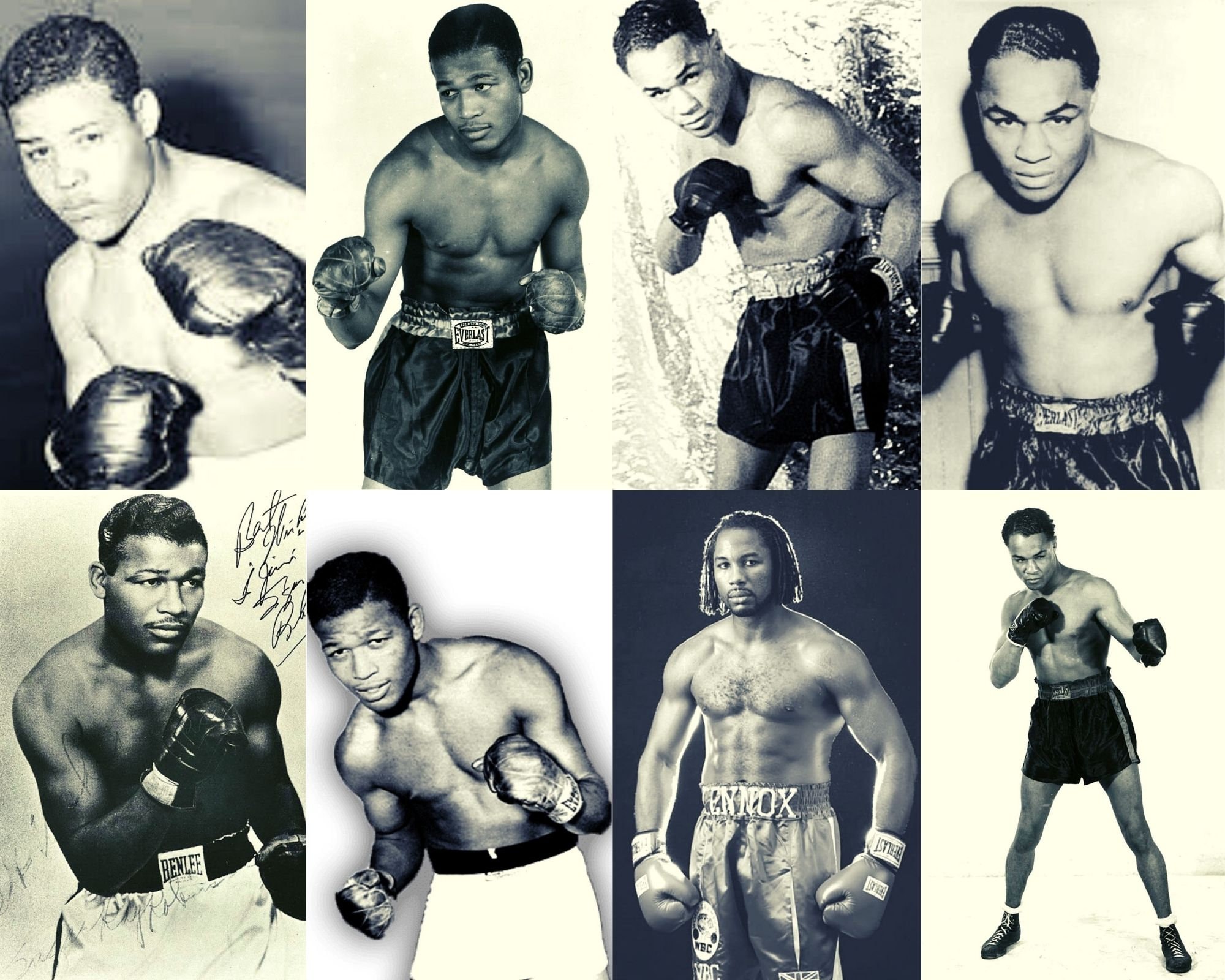 Boxing Legends Poster Vintage Photo Collage Wall Art Famous Boxers ...