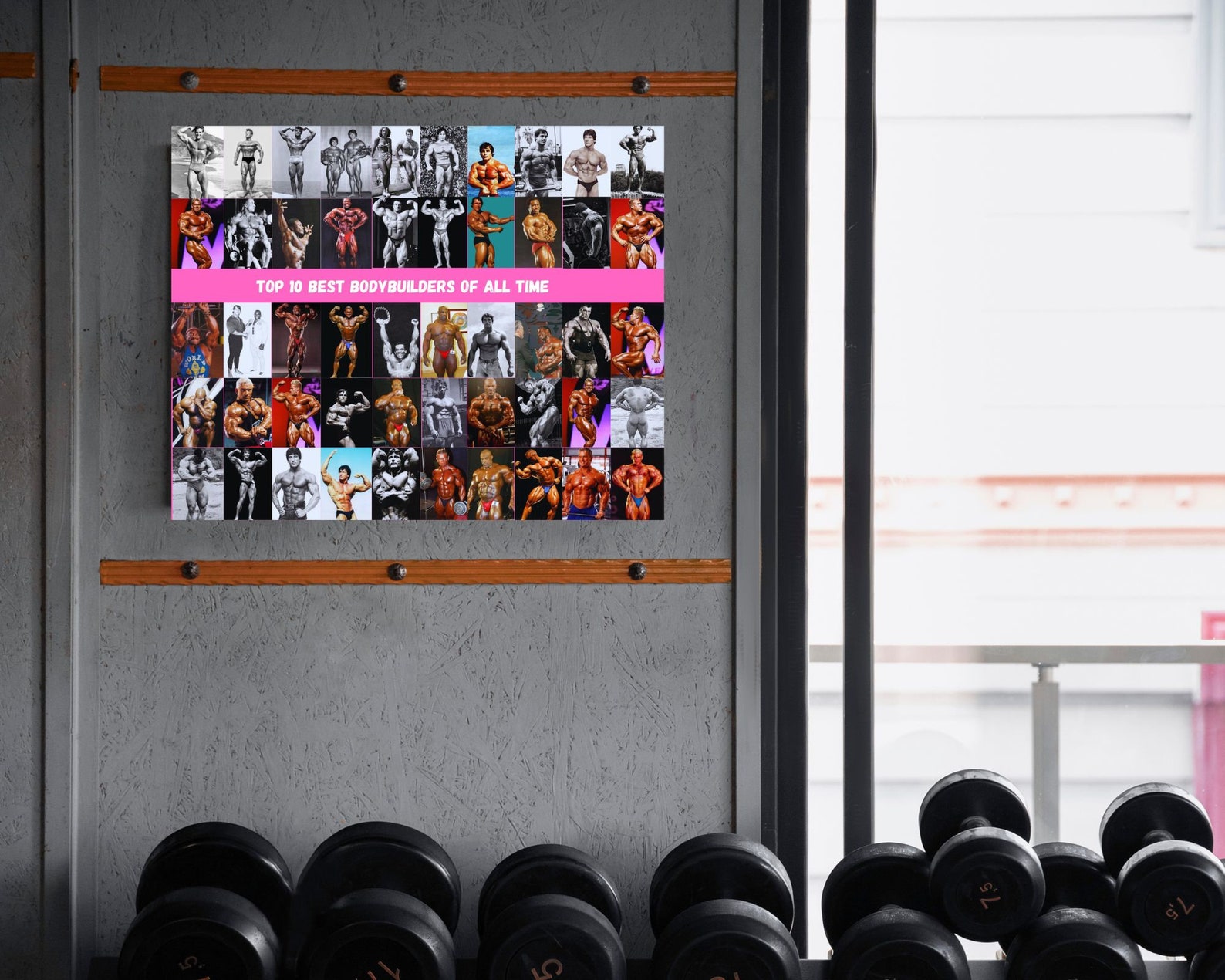 Photo Collage. Bodybuilding. Photos of the 10 Best Bodybuilders on the ...