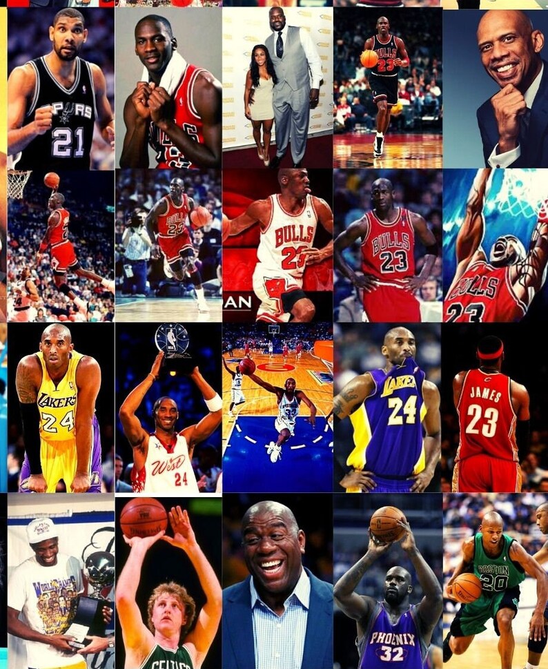 Basketball Legends People Made Basketball Popular. This - Etsy
