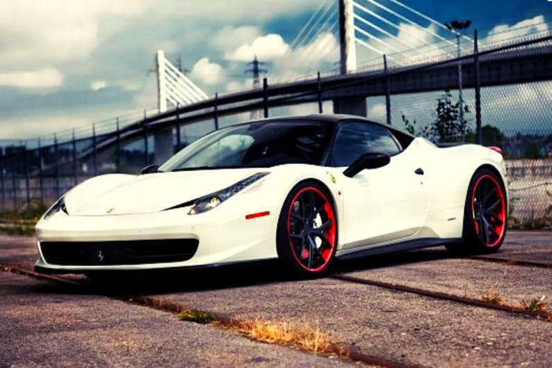 Ferrari: Collage of 40 Photos of Supercars. Poster for Fans of Speed ...