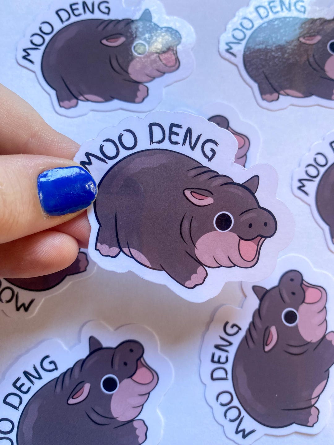 Moo Deng Sticker - Etsy