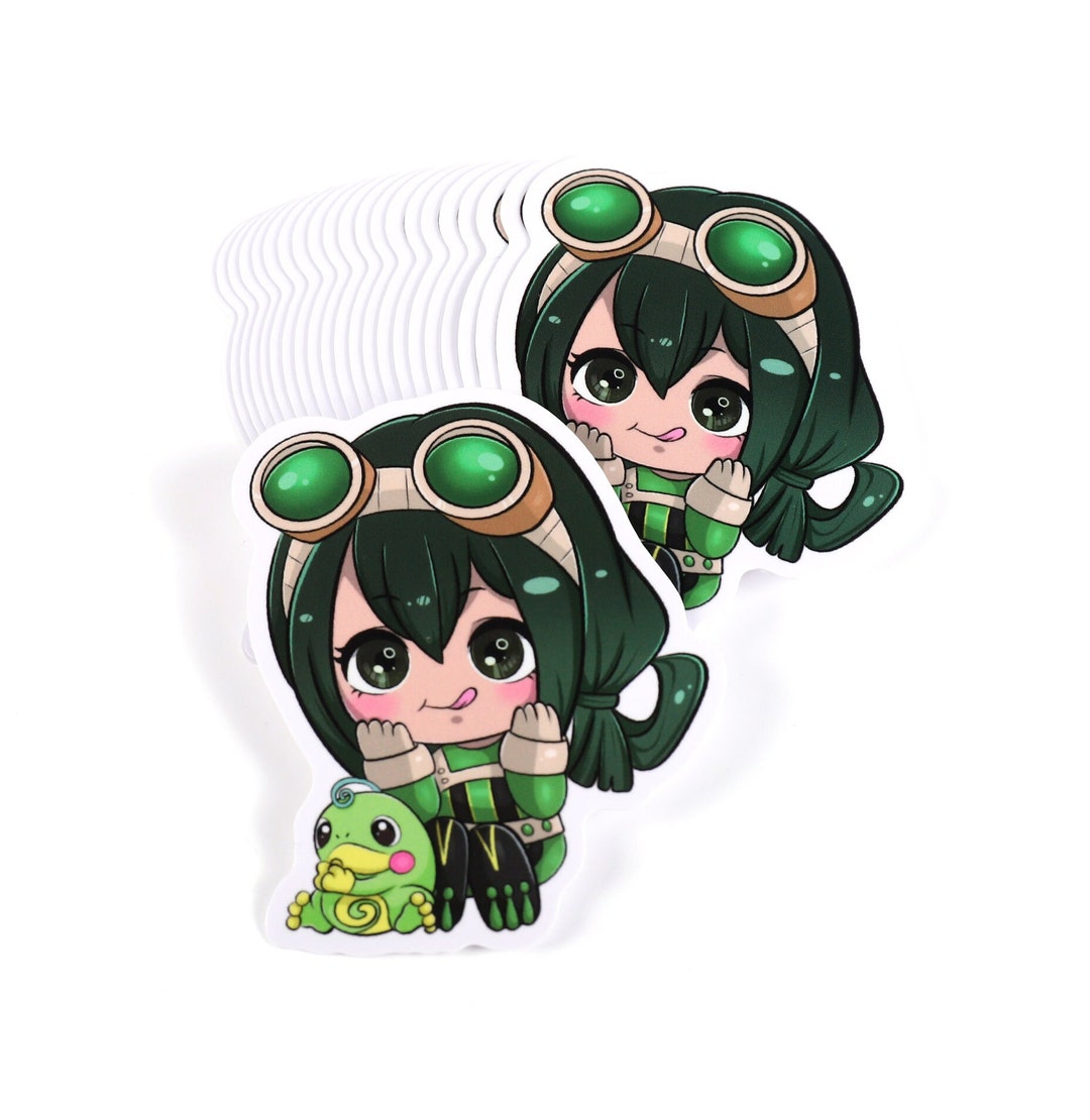 Frog Hero Vinyl Sticker - Etsy