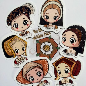 Six Wives of Henry VIII Sticker Pack - Etsy