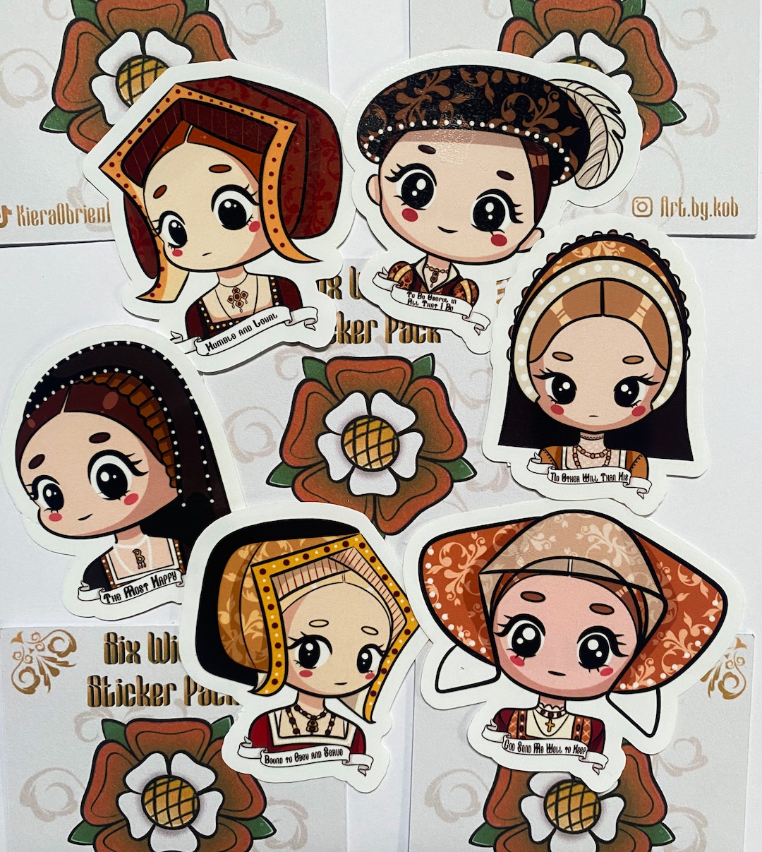 Six Wives of Henry VIII Sticker Pack - Etsy