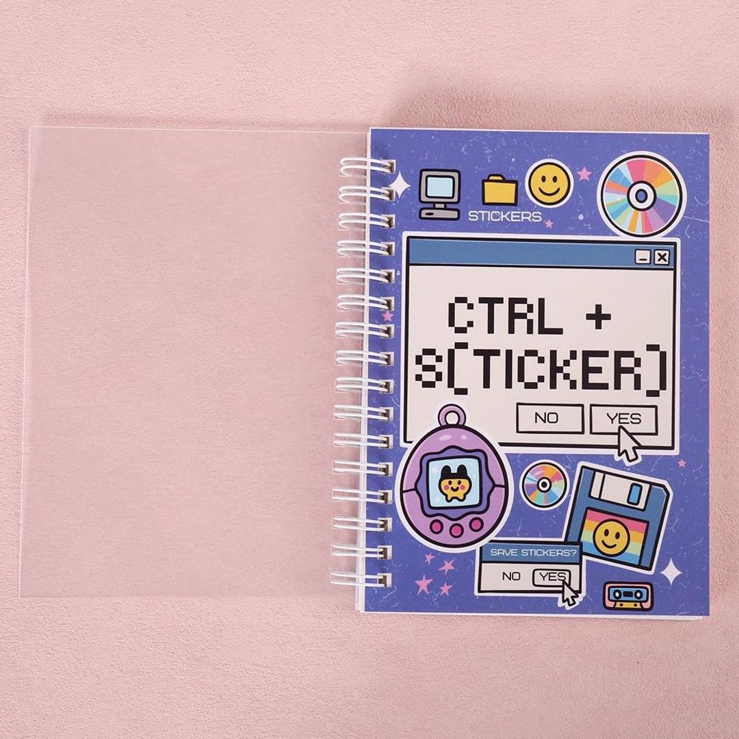 CTRL Nostalgia Sticker Book - Etsy