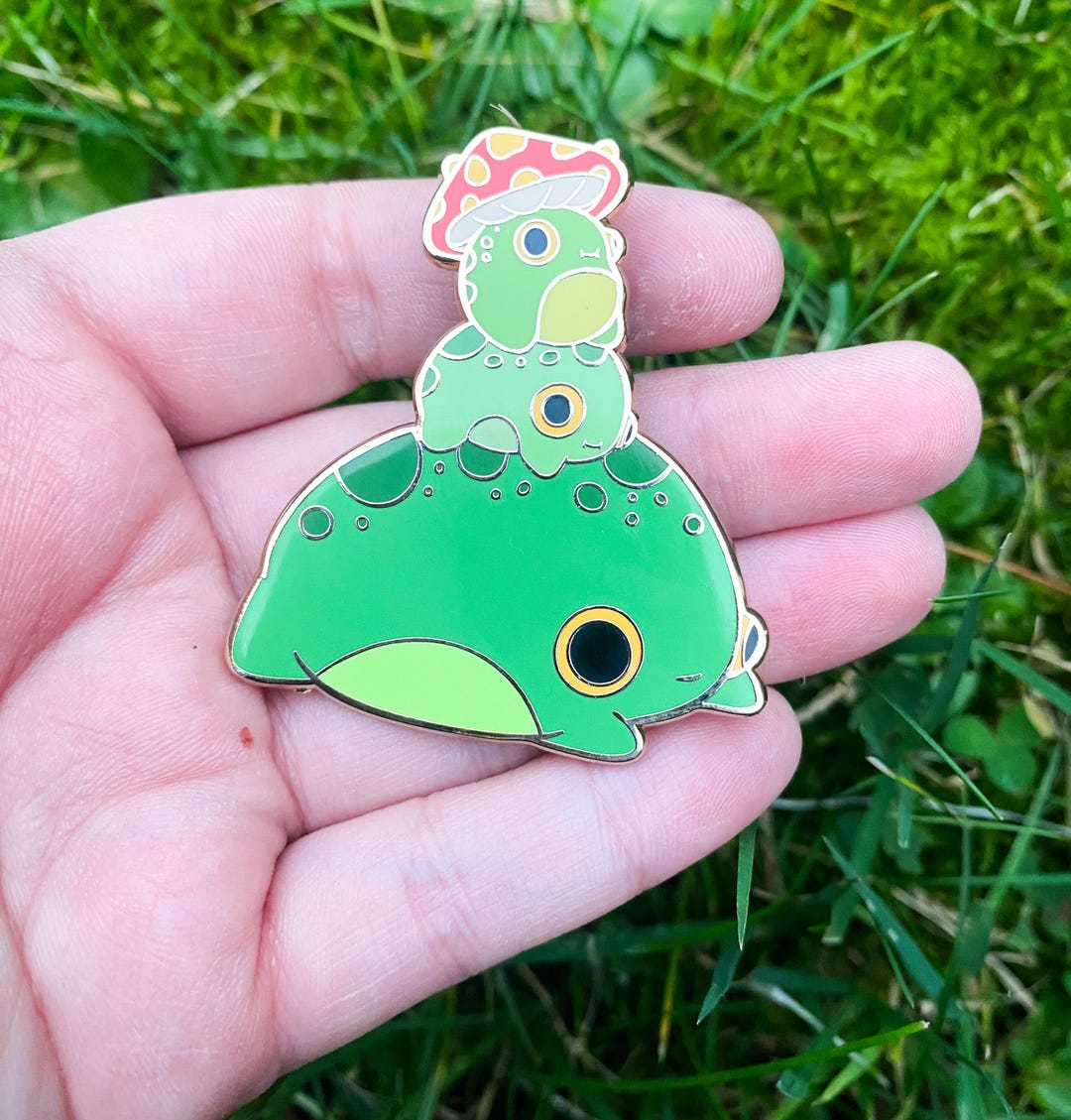 Stack of Frogs Hard Enamel Pin - Etsy