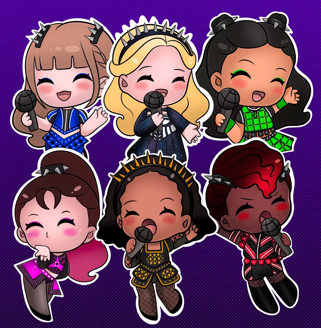 The Queens Six the Musical Sticker Pack - Etsy