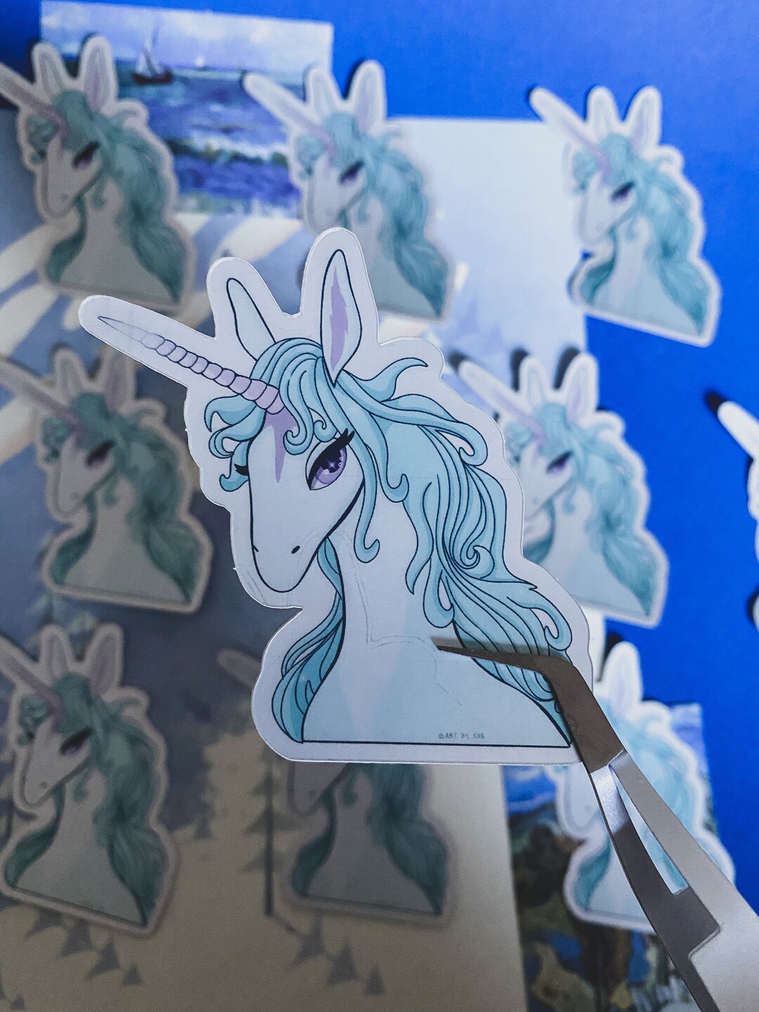 Matte Mirror Unicorn Vinyl Sticker - Etsy