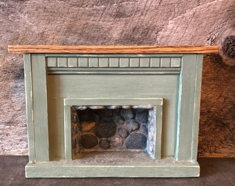 Miniature Beach Stone Fireplace #66 1:12 - Etsy