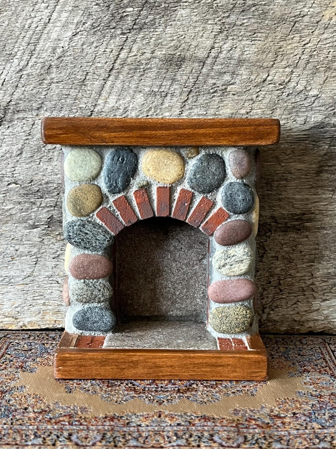 Miniature Beach Stone Dollhouse Fireplace (#82) 1:12 - Etsy