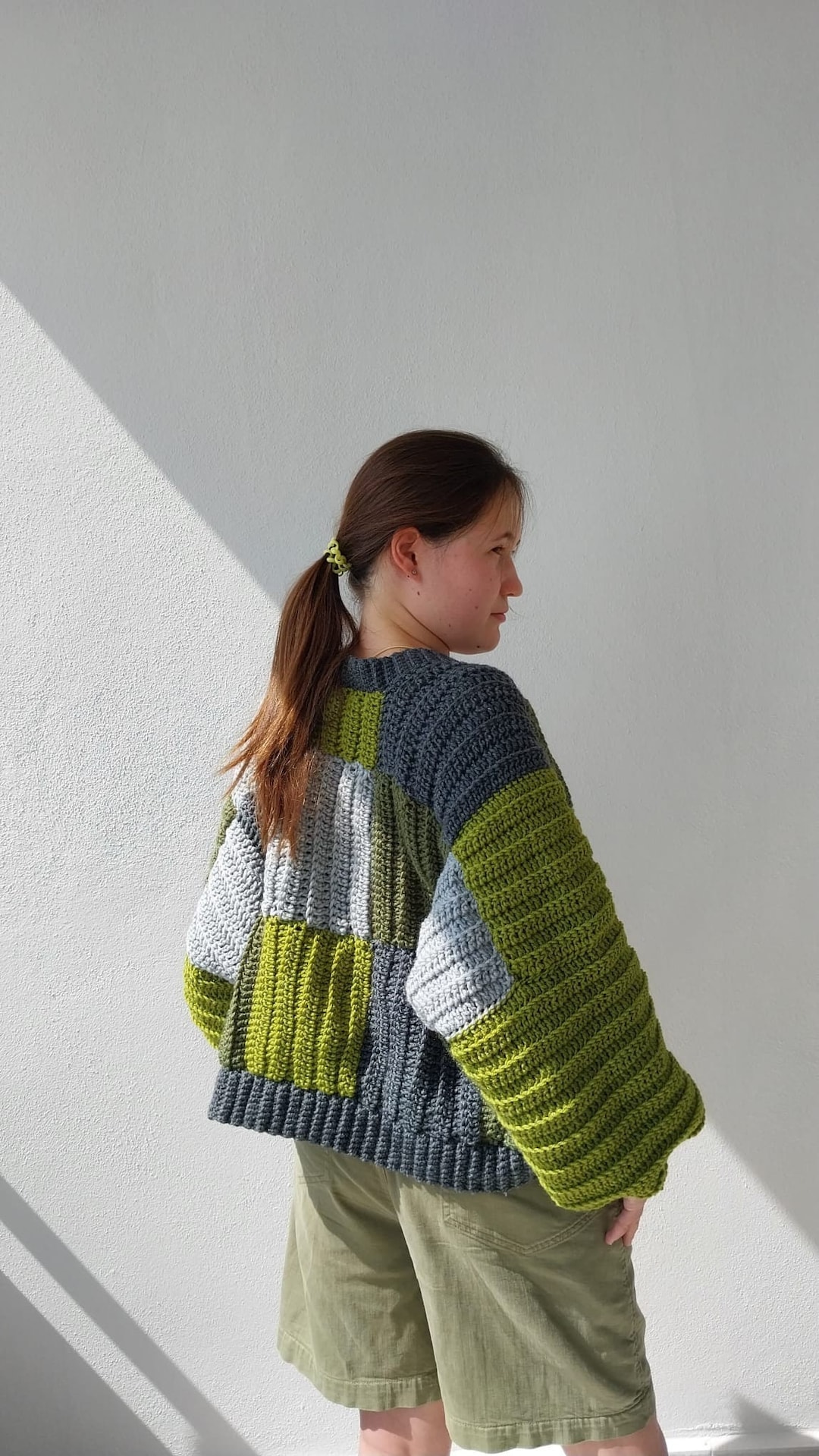 UNIQUE DESIGN CARDIGAN Patchwork Handknit - Etsy