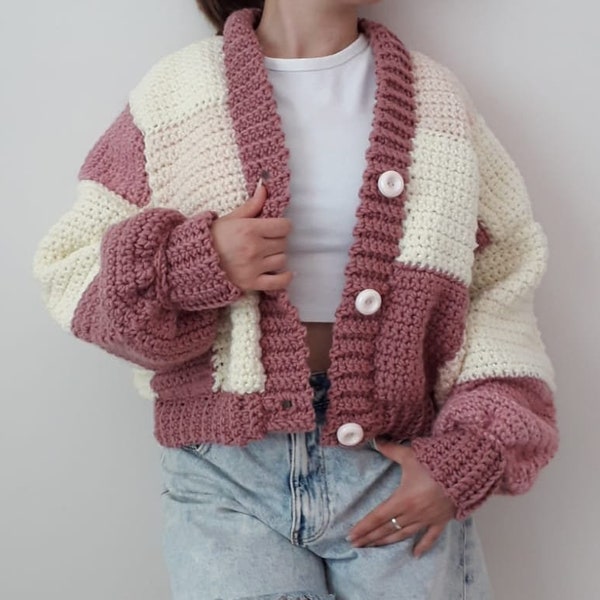 Crochet Patchwork Cardigan - Etsy