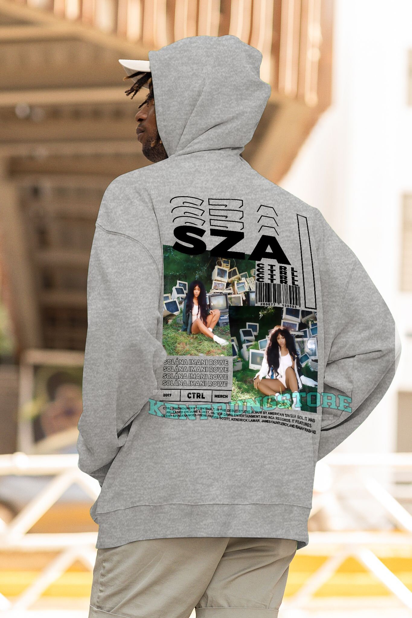 SZA Unisex Premium Hoodie - CTRL Promo Poster Merch - Streetwear Music ...