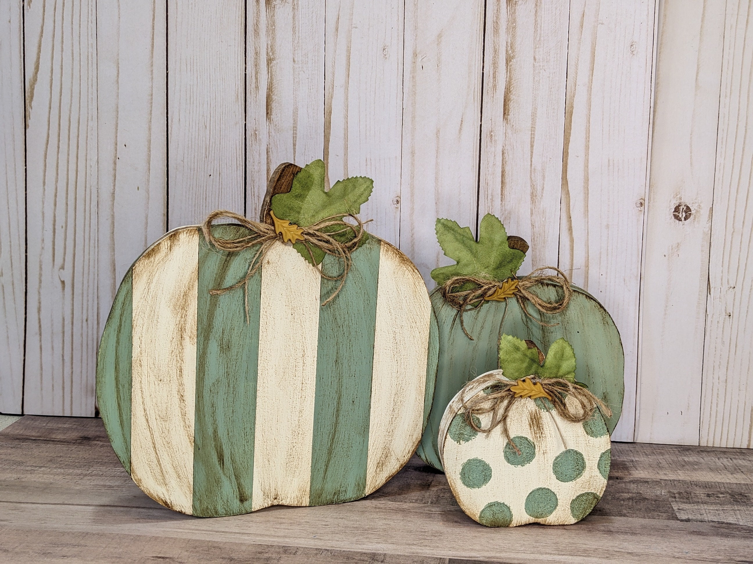 Wooden Pumpkins Rustic Fall Decor Autumn Rustic - Etsy
