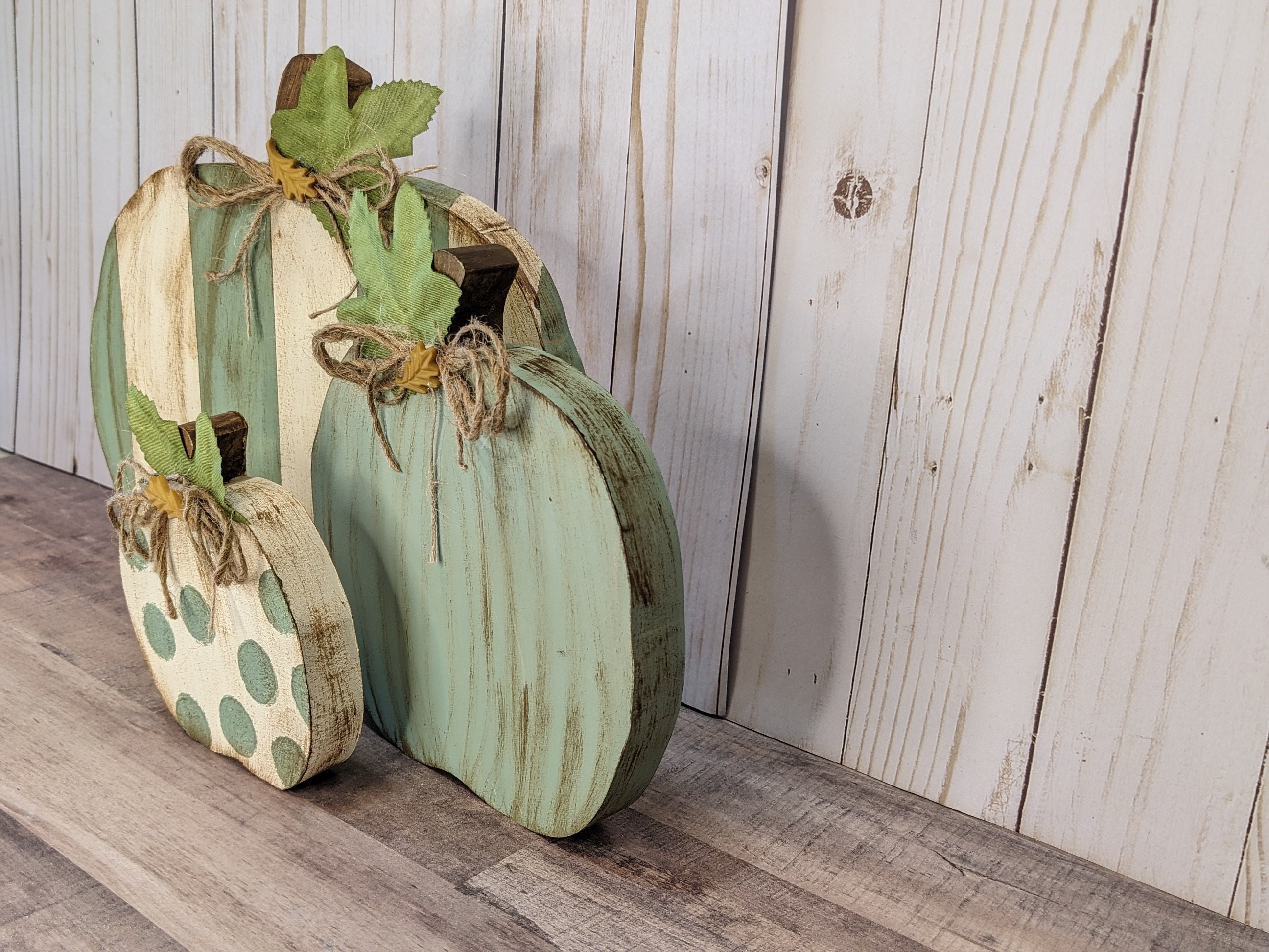 Wooden Pumpkins Rustic Fall Decor Autumn Rustic - Etsy