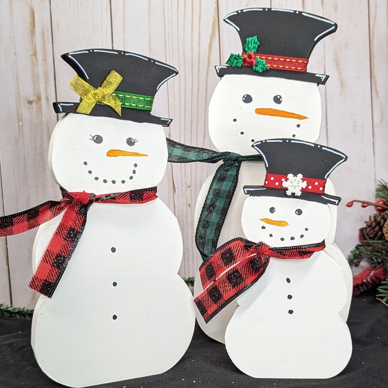 Holiday Snowmen Hat - Etsy