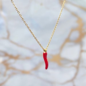 Charm Necklace for Women Chilli Pepper Necklace Gift for Her - Etsy