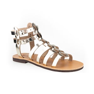 Blue Suede Gladiator Sandals Greek Leather Sandals Summer - Etsy