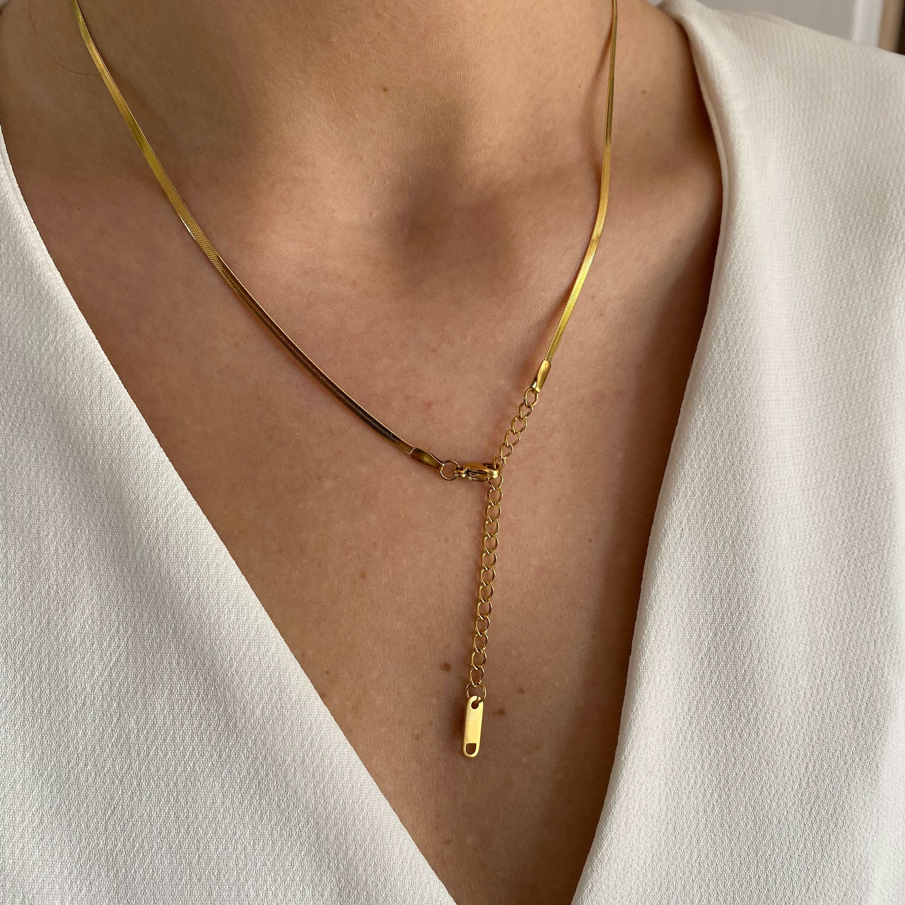 Gold Snake Chain Necklace for Women Snake Chain 18k Gold - Etsy