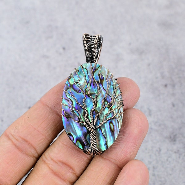 Abalone Shell Pendant - Etsy